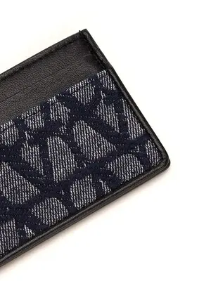 Valentino Garavani Logo Monogrammed Denim Cardholder