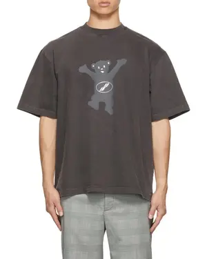 We11Done Teddy Print Crewneck T-shirt