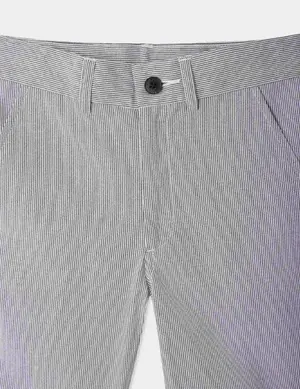 Bonpoint Pinstripe Embroidered Shorts