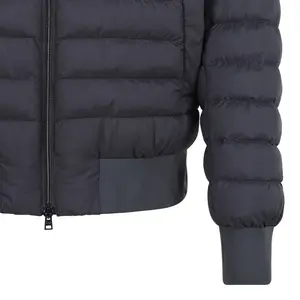 Herno Quilted Bomber Down Jacket - Black