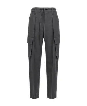 Brunello Cucinelli High-waisted Cargo Trousers