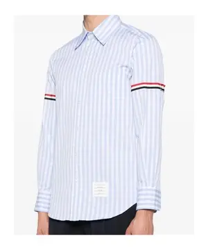Thom Browne Long-sleeved Shirt - Blue