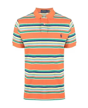Polo Ralph Lauren Stripe-print Short-sleeved Polo Shirt - Multicolor