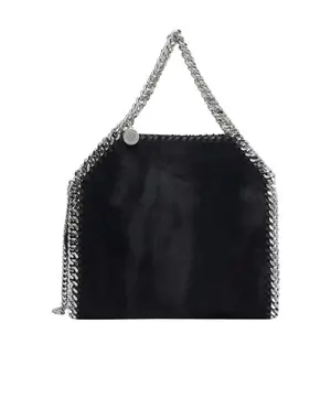 Stella McCartney Falabella Chain Linked Mini Tote Bag - Black