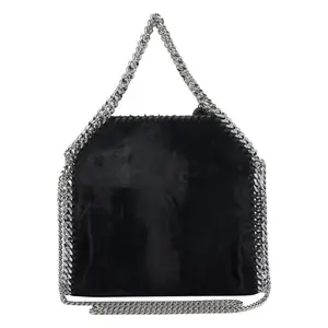 Stella McCartney Falabella Chain Linked Mini Tote Bag - Black