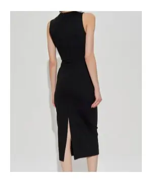 Versace Cut-out Buckle Midi Dress