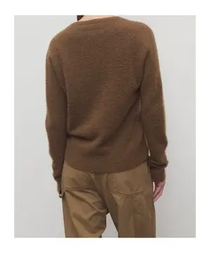 THE ROW Lorynna Crewneck Jumper In Textured Cashmere And Silk