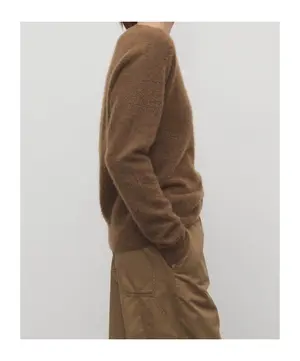 THE ROW Lorynna Crewneck Jumper In Textured Cashmere And Silk