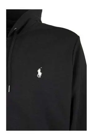 Polo Ralph Lauren Logo Zip Up Hoodie - Black