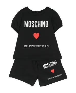 Moschino Embroidered Logo Shorts Set