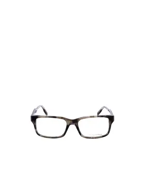 Zegna Rectangular Frame Eyeglasses - White