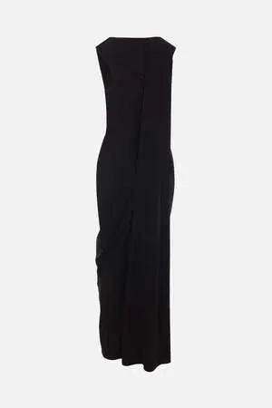 Balenciaga Sleeveless Ribbed Jersey Maxi Dress