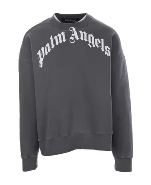 Palm Angels Collared Sweatshirts Hoodies For Men