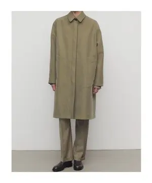 THE ROW Wool-silk Check Coat