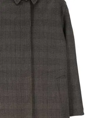 THE ROW Wool-silk Check Coat