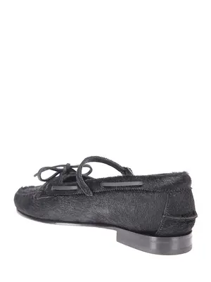 Hereu Buckled Ankle-strap Flat - Black