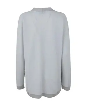 Fabiana Filippi Long Sleeve V-neck Button-up Sweater