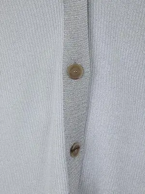 Fabiana Filippi Long Sleeve V-neck Button-up Sweater