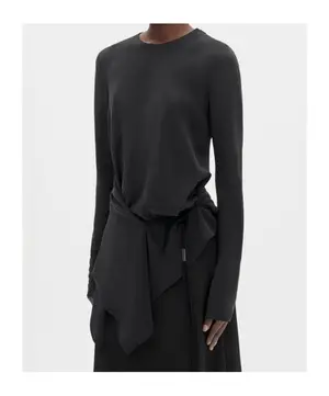 ANN DEMEULEMEESTER Deana Draped Asymmetric Top