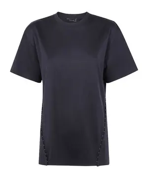 MUGLER Metallic Detail Cotton T-shirt