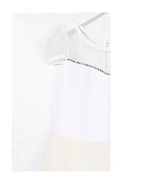 Monnalisa Embellished Tulle Dress