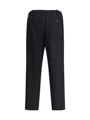 Dries Van Noten Belt Loop Casual Pants - Black