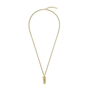 Givenchy Tape Necklace In Metal And Enamel - Yellow
