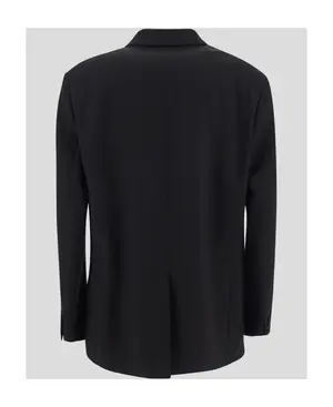 Valentino Garavani Single Breasted Long-sleeved Blazer - Black