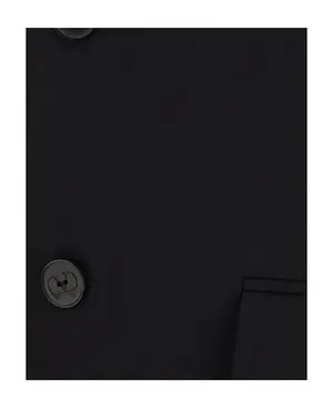 Valentino Garavani Single Breasted Long-sleeved Blazer - Black