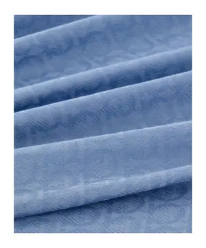 FERRAGAMO Gancini Fringed-edge Scarf - Blue
