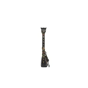 Balenciaga Cagole Embossed Shoulder Bag - Black