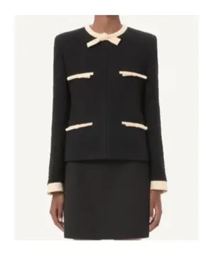 Valentino Garavani Bow Detail Crewneck Jacket
