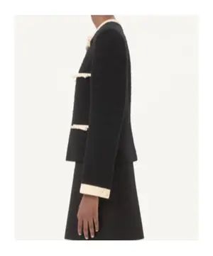 Valentino Garavani Bow Detail Crewneck Jacket