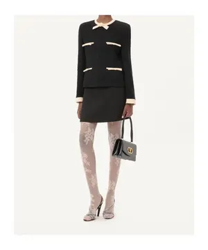 Valentino Garavani Bow Detail Crewneck Jacket