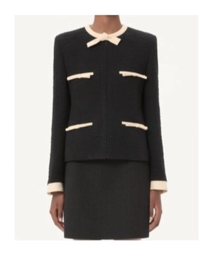 Valentino Garavani Bow Detail Crewneck Jacket