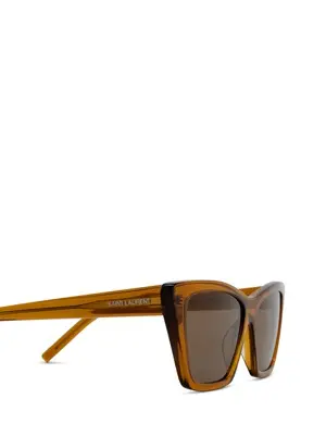 Saint Laurent Cat Eye Frame Sunglasses - Brown