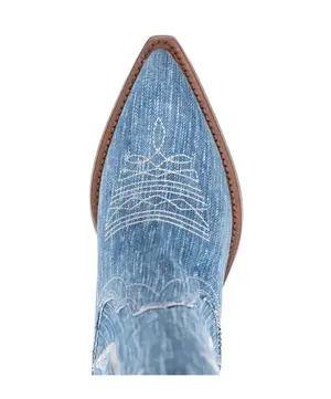 SONORA Santa Fe 35mm Denim Boots - Blue