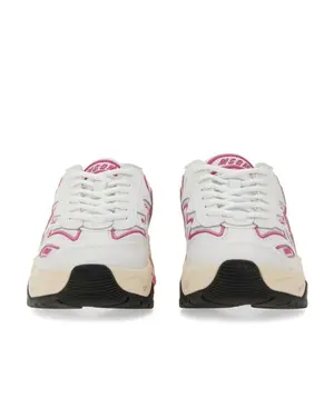 MSGM Panelled Lace-up Sneakers