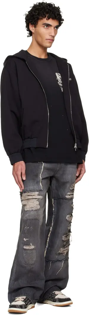 Amiri Ma Logo Zipped Hoodie