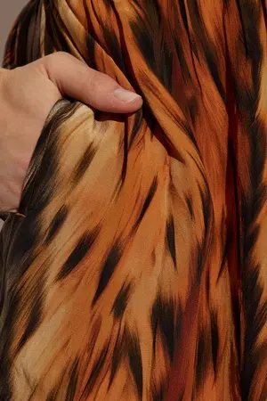 Balenciaga Fur Print Straight-leg Pants