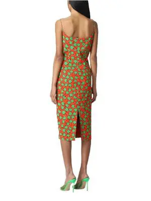 Moschino Printed Dress With Cherry Motif