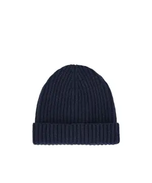 Loro Piana Ribbed Cashmere Beanie - Black