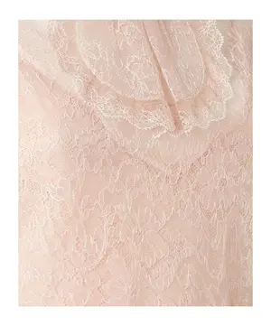Fendi Lace Midi Dress With Trompe-l'oeil Effect