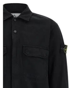 Stone Island Logo Patch Long Sleeve Shirt