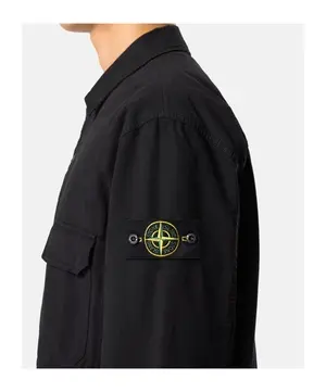 Stone Island Logo Patch Long Sleeve Shirt