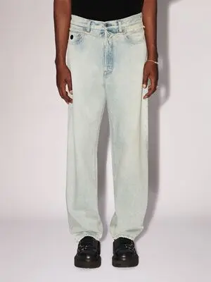 AMBUSH Frayed Straight-leg Jeans - Light Blue