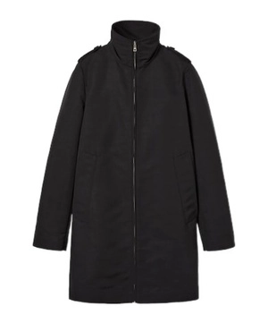 Gucci Faille Coat With Stand Collar And Belted Waist
