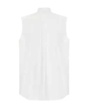 Prada Sleeveless Lapel Shirt