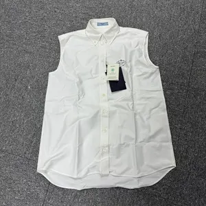 Prada Sleeveless Lapel Shirt
