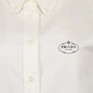 Prada Sleeveless Lapel Shirt